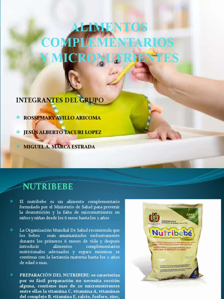 Alimentos Complementarios | PDF | Alimentos | Vitamina a