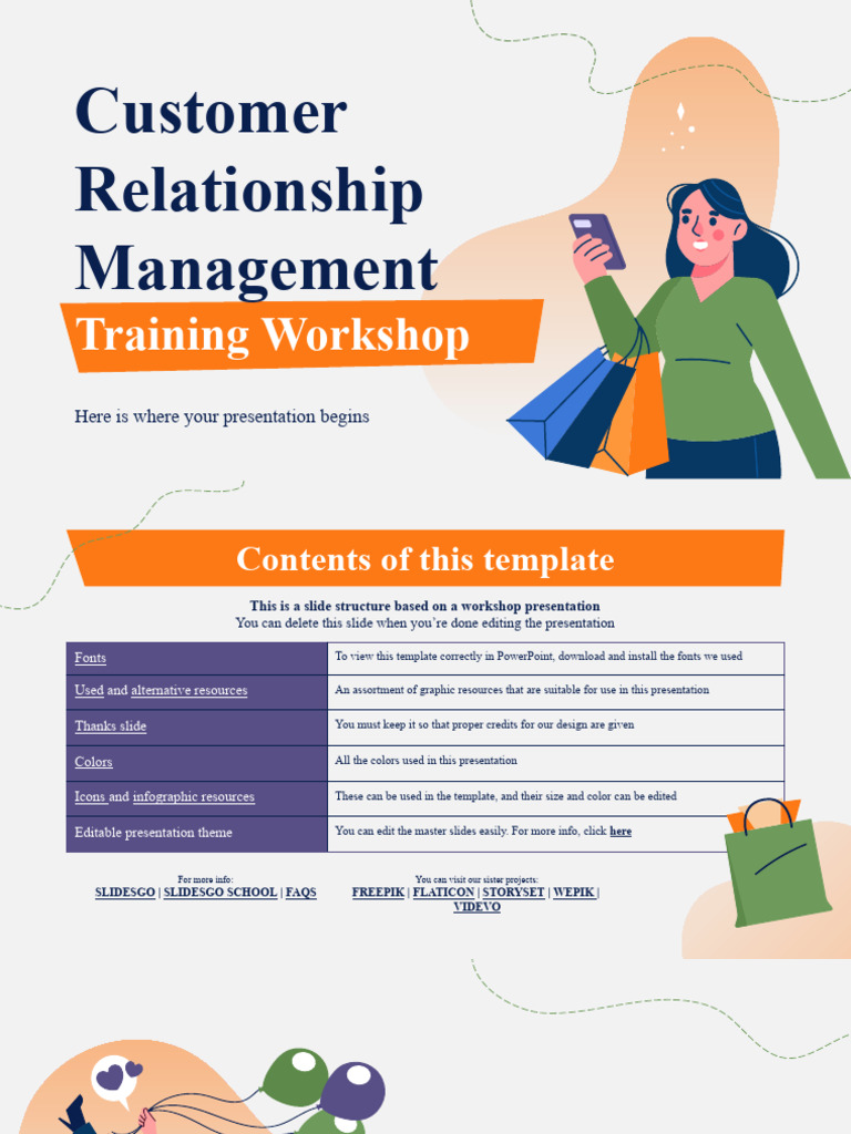 Customer Relationship Management Training Workshop by Slidesgo | PDF ...