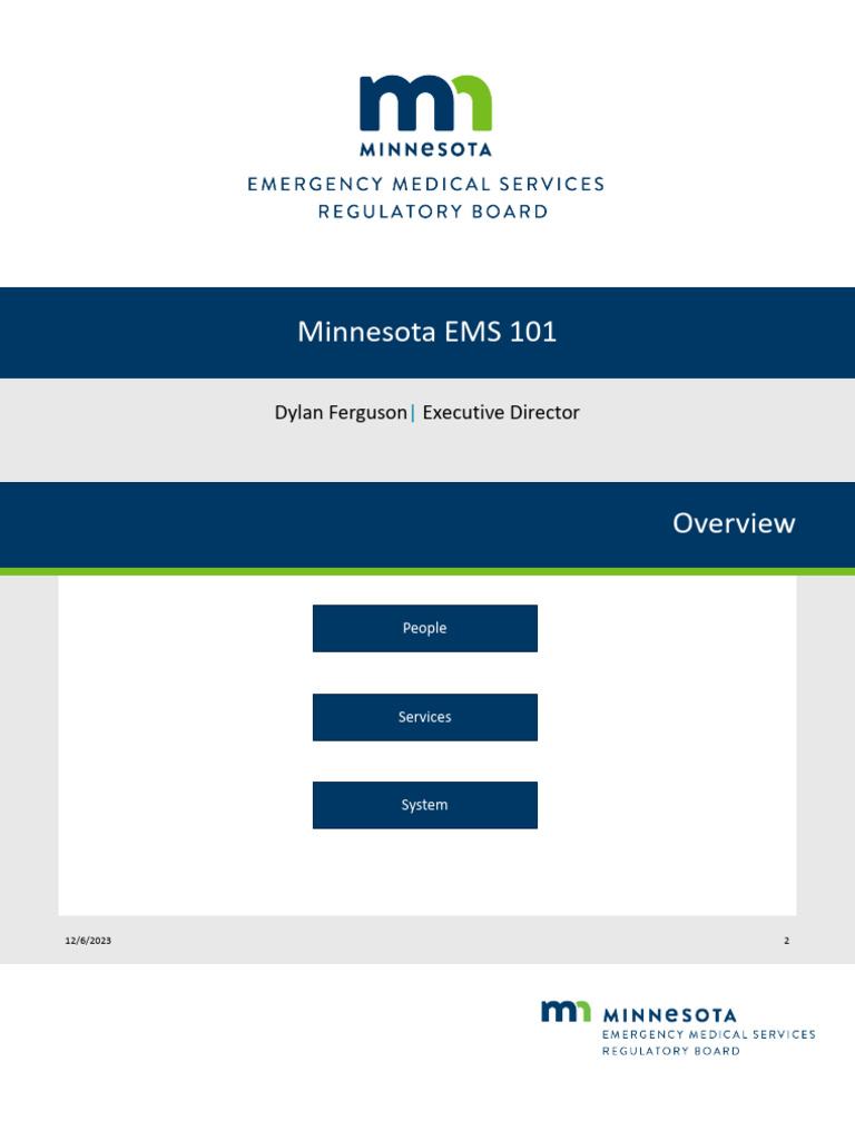Minnesota EMS 101 (EMSRB Presentation) | PDF | Emergency Medical Technician | Emergency Medical ...