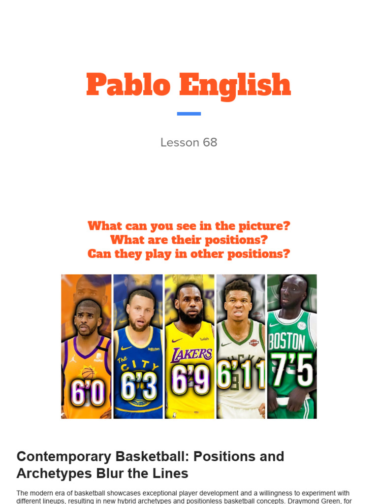 Lesson 68 - Pablo | PDF