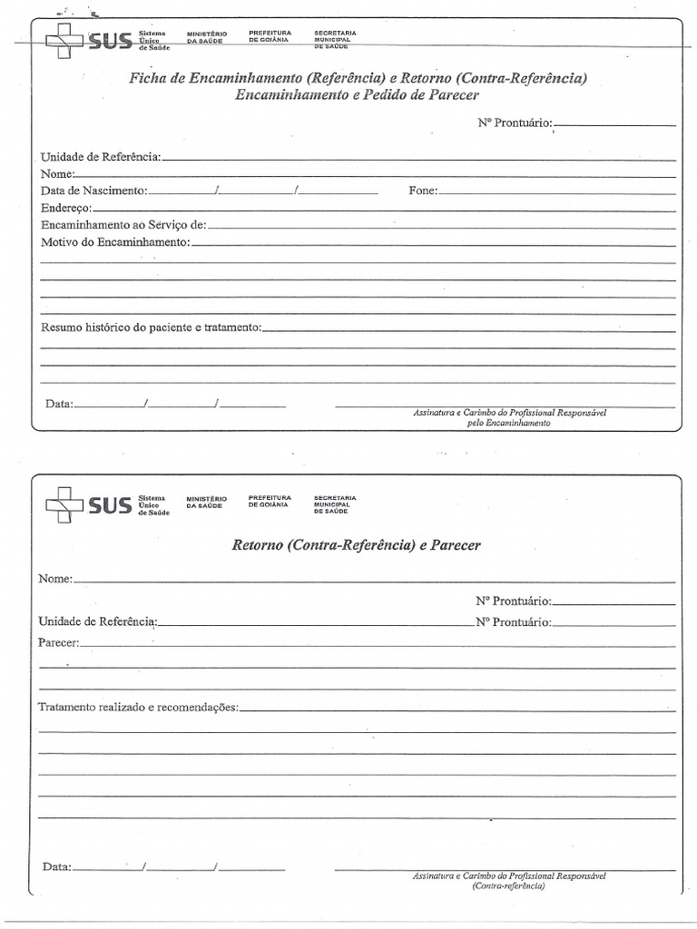 Ficha de Encaminhamento | PDF