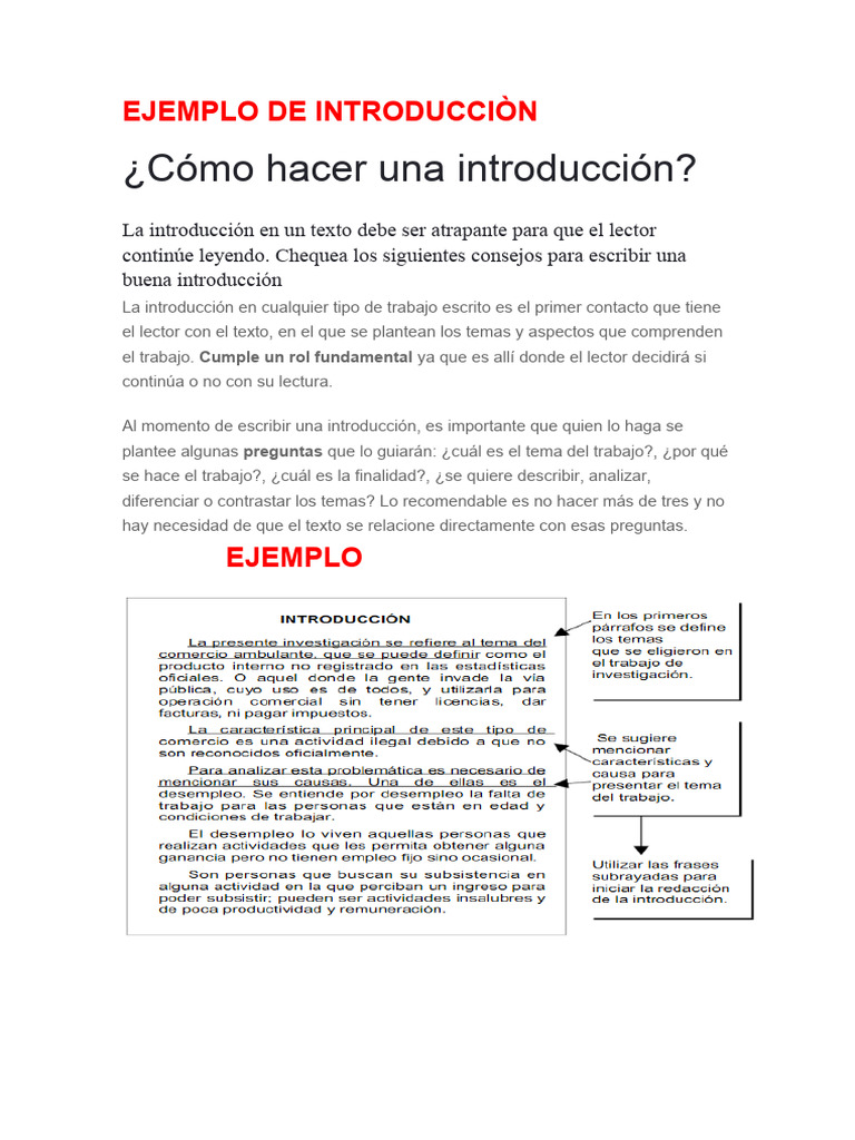 Ejemplo de Introducciòn | PDF
