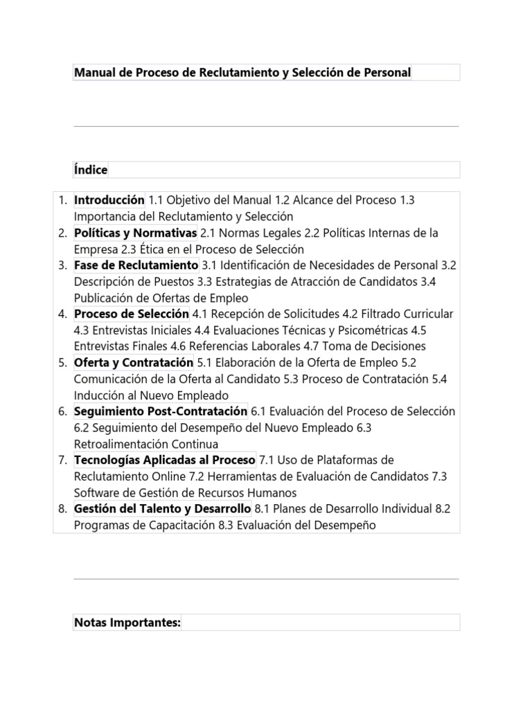 Guía de Reclutamiento y Selección Efectiva | PDF | Crecimiento personal ...