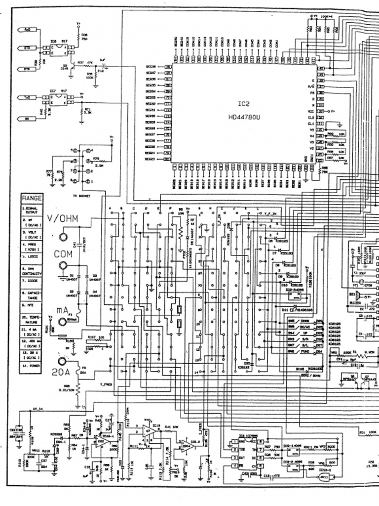 METEX M3860M schemat | PDF