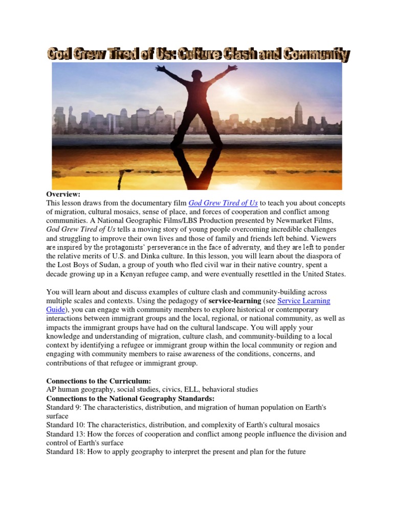 God Grew Tired of Us | PDF | Refugee | Service Learning