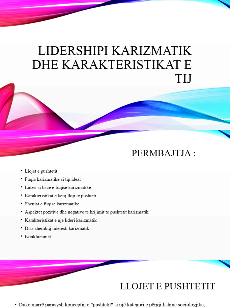 Lidershipi Karizmatik Dhe Karakteristikat e Tij | PDF