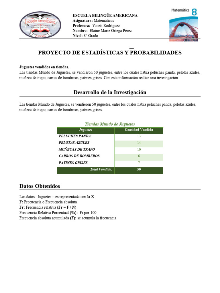 Proyecto 8° | PDF