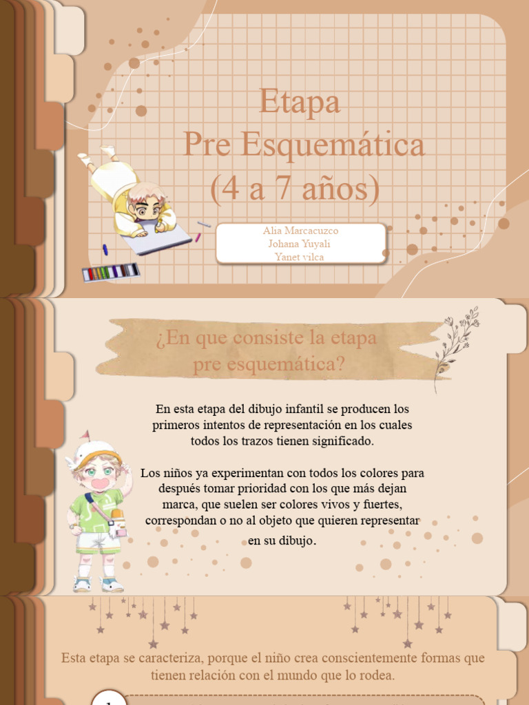 Etapa Preesquemática del Dibujo Infantil | PDF | Artes del Lenguaje y ...