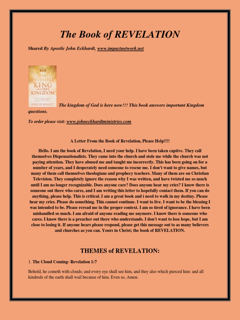 The Book of Revelation | PDF | Last Judgment | Book Of Revelation