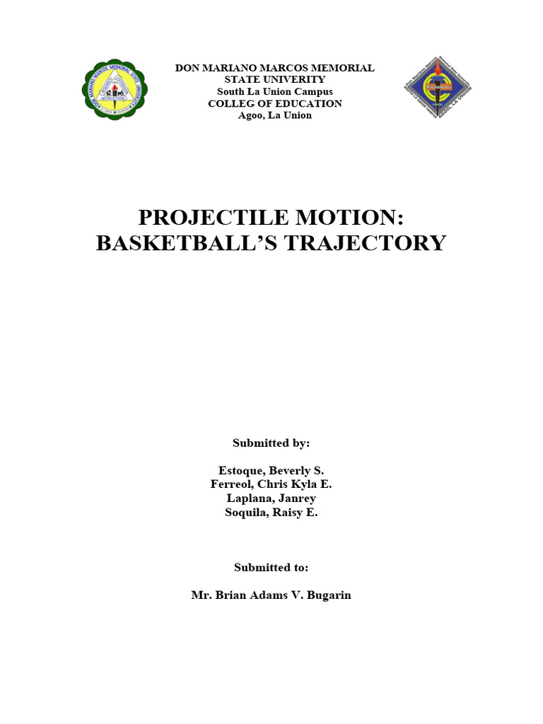 Basketball Projectile Motion | PDF | Force | Inertia