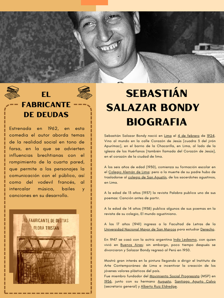 Biografía de Sebastián Salazar Bondy | PDF | Ciencias sociales | Clásicos