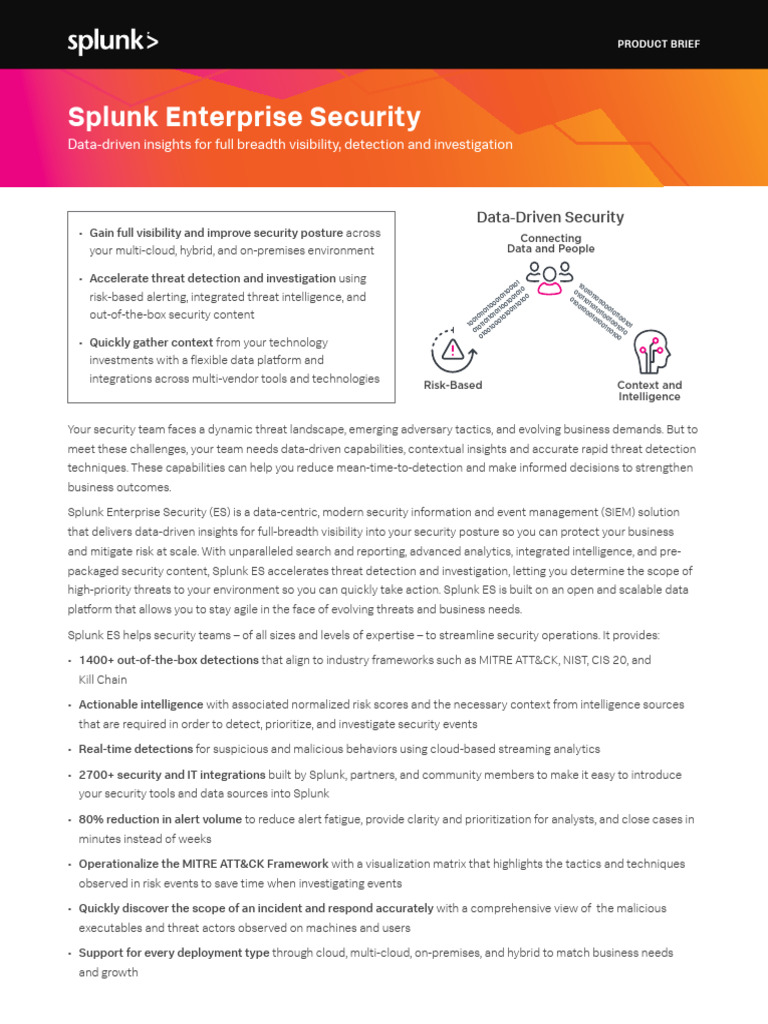 Splunk Enterprise Security Overview | PDF | Cloud Computing ...