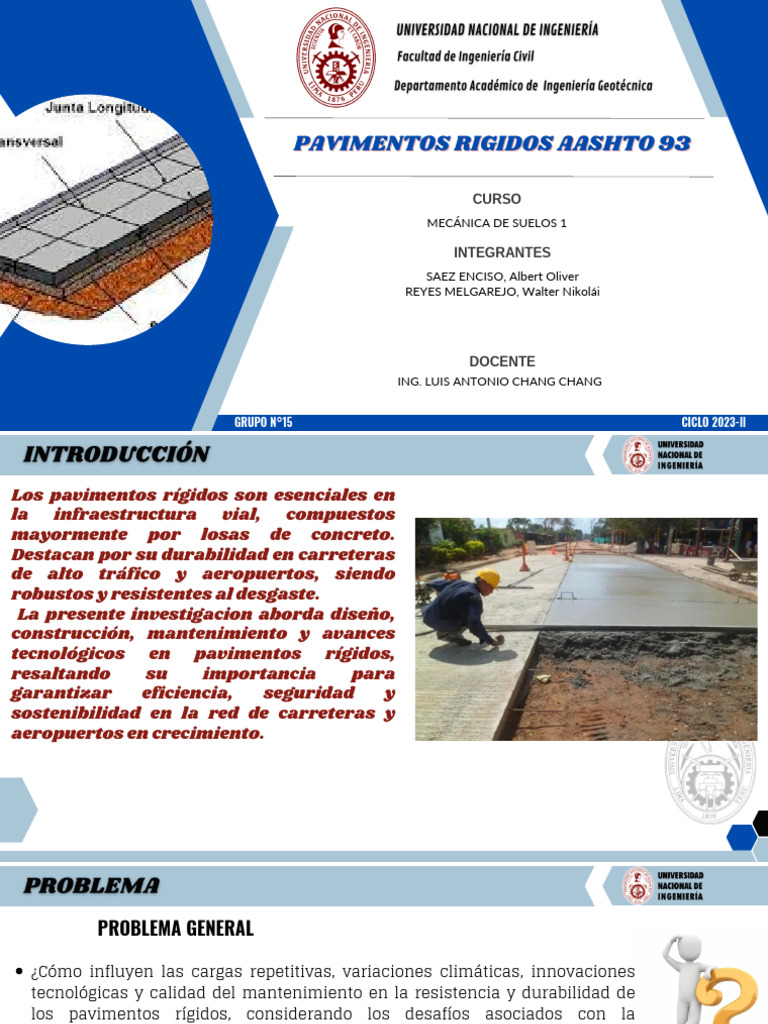 Pavimentos Rigidos Aashto 93 | PDF | Hormigón | Concreto reforzado