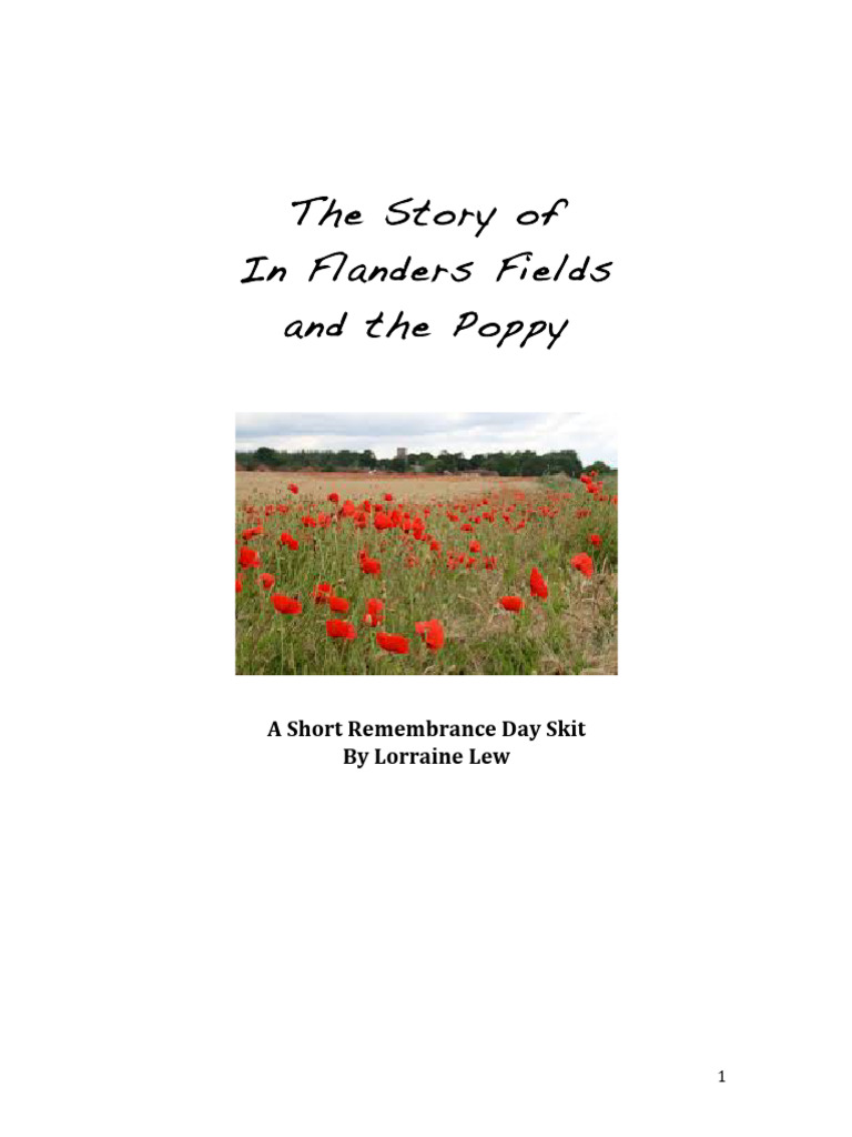 The Story of in Flanders Fields and The Poppy - Script | PDF