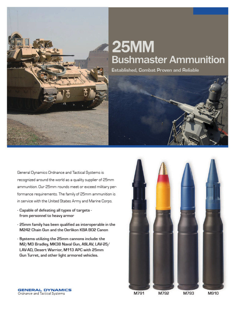 25mm Bushmaster | PDF | Ballistics | Hazards