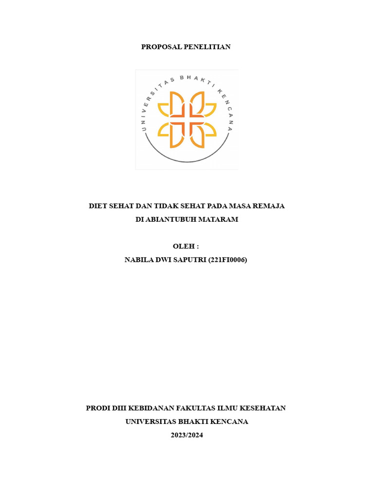 Nabila Proposal | PDF