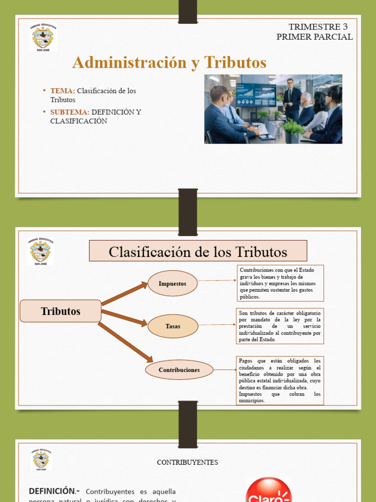 Clasificación de Los Tributos | PDF | Impuestos | Business