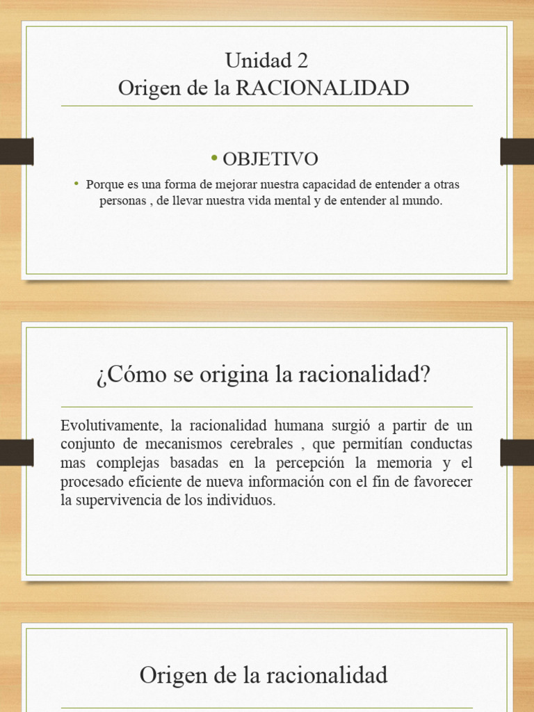 Origen de La Racionalidad | PDF | Filosofía