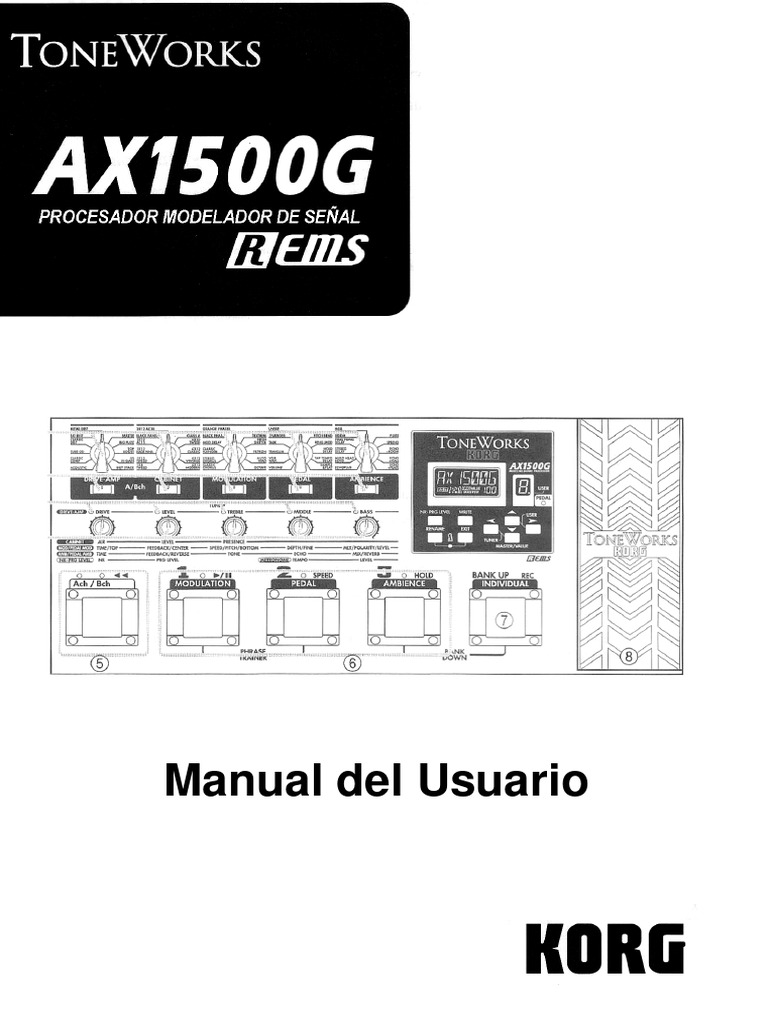 Toneworks Ax1500g | PDF | Altoparlante | Calibración
