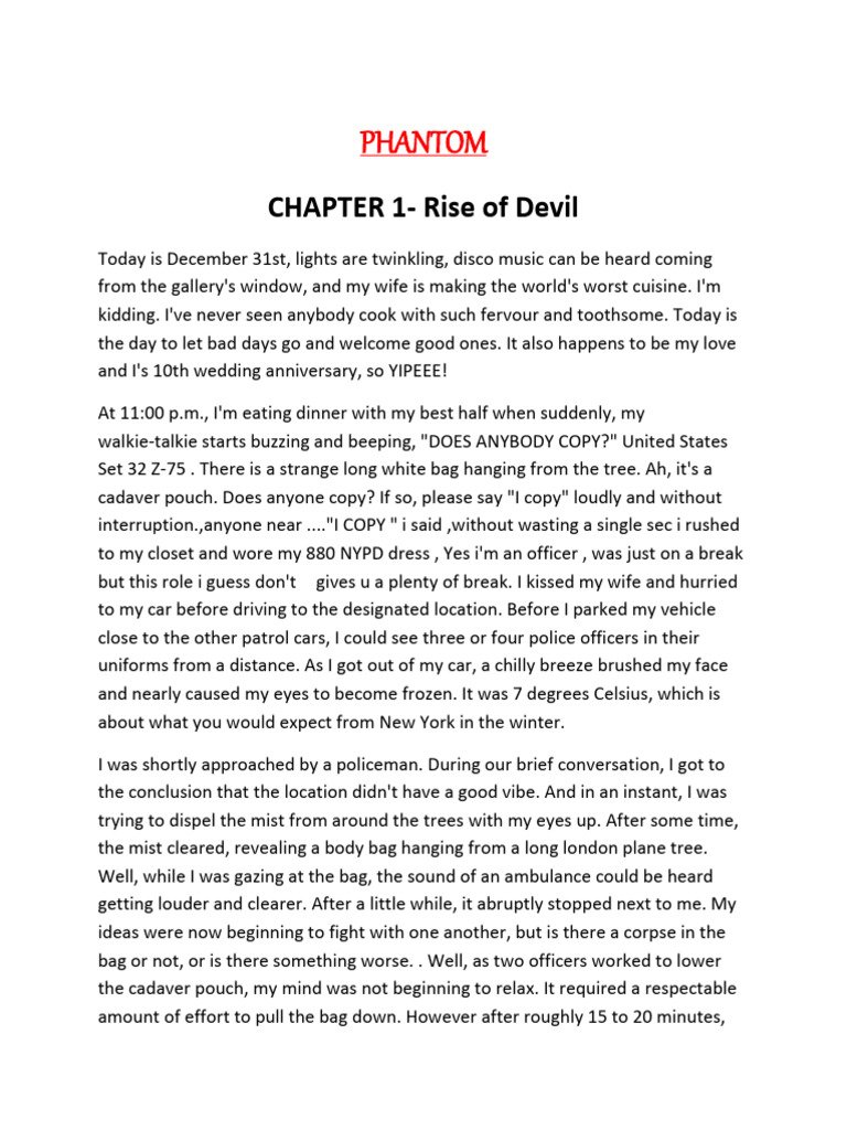 Phantom Part 1 (1) | PDF