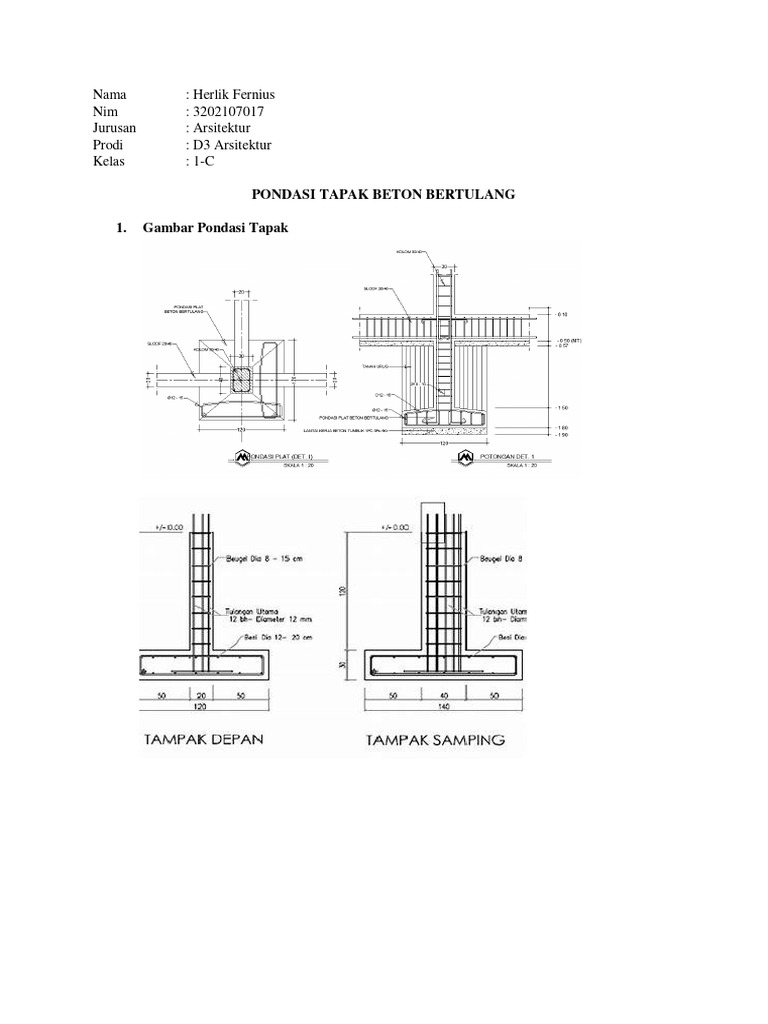 Herlik Fernius - D3 Arsitektur - 1C - Tugas KBG | PDF