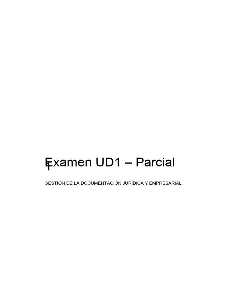 Examen UD1 | PDF | Judicaturas | Separación de poderes