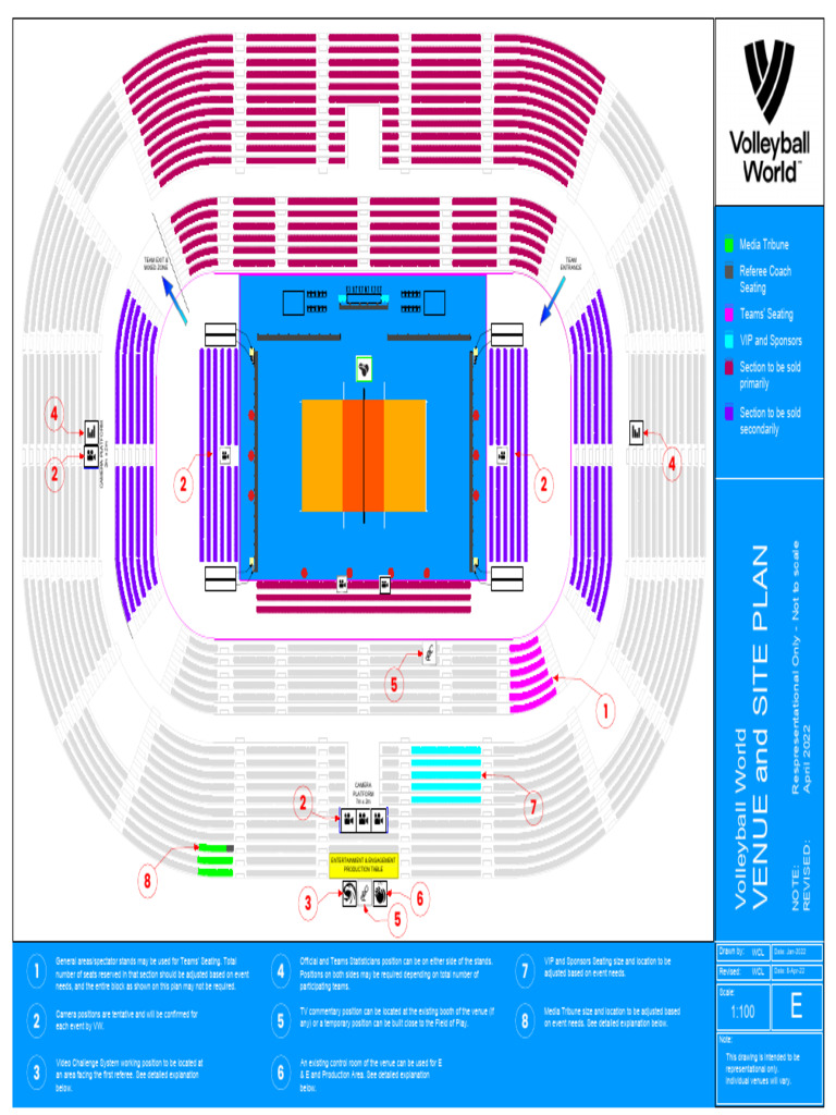 Volleyball Venue Layout | PDF | Sports