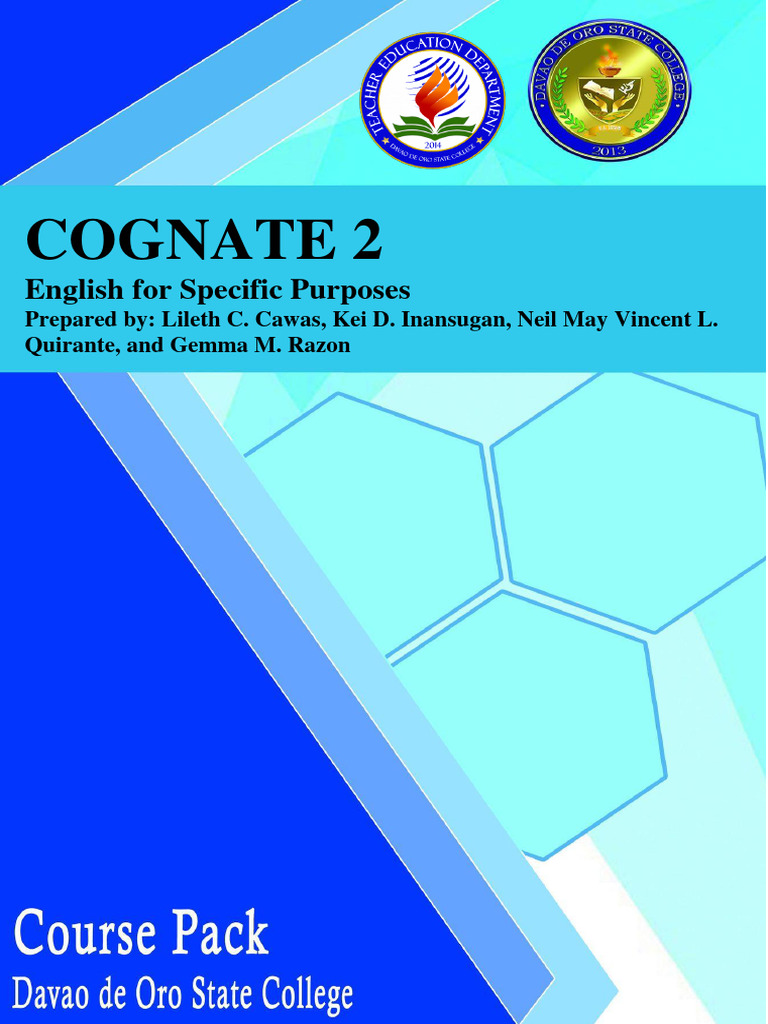 Course Pack Cognate 2 ESP | PDF | Learning | Language Education