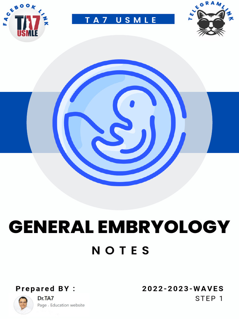 Embryology Notes for USMLE Prep | PDF | Fetus | Developmental Biology