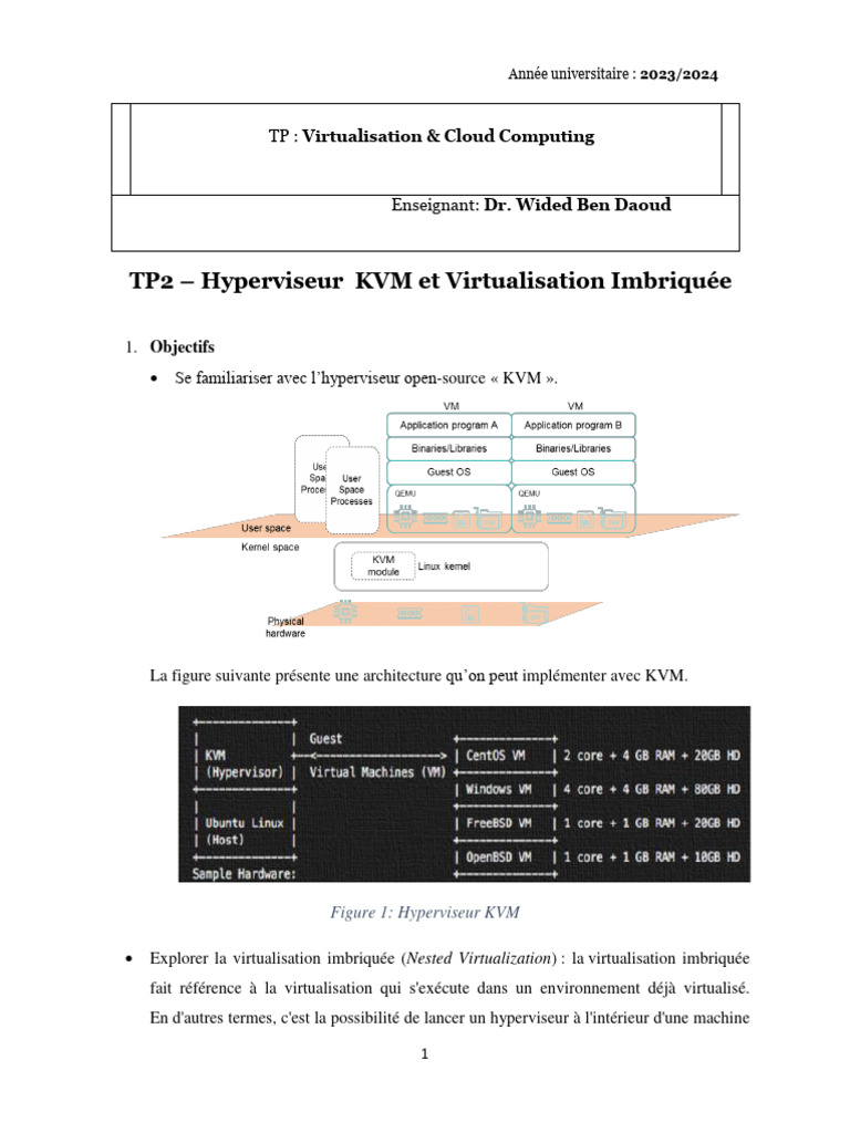 TP 2-KVM-V02 - 23-24 | PDF | Ordinateurs | Technologie et ingénierie