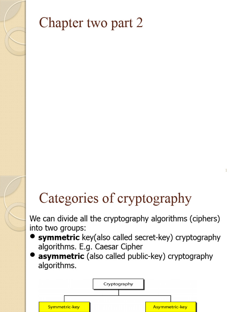 Chapter 2 Cyptography | PDF | Cryptography | Public Key Cryptography