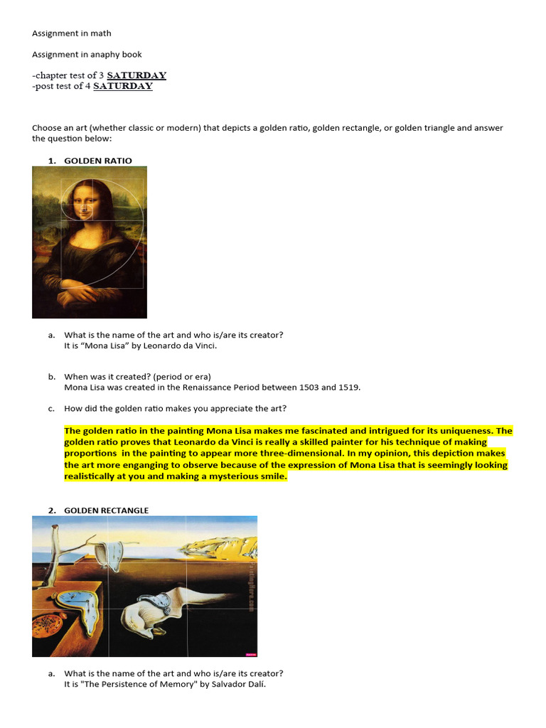 Art Analysis Using Golden Ratio Techniques | PDF | Classics