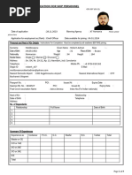 ADF Overseas Lateral Entry Application | PDF | Australian Defence Force ...