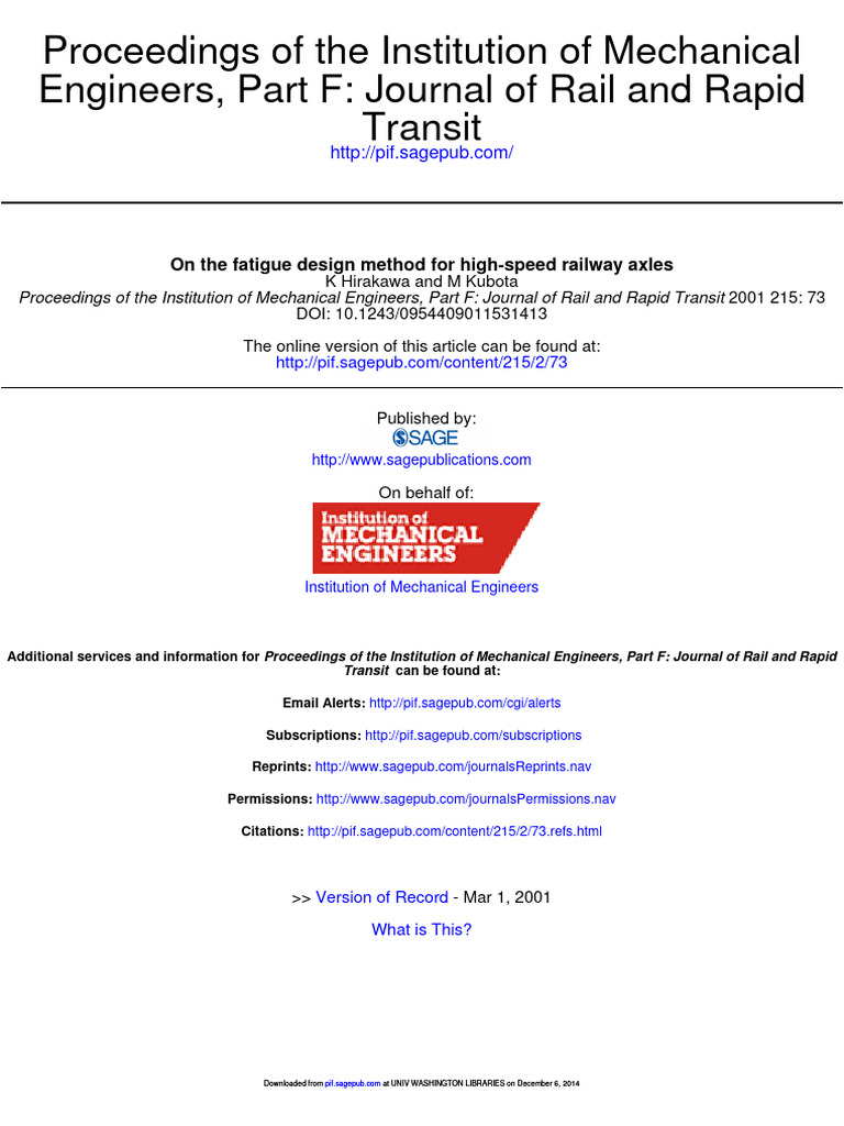 On the fatigue design method for high-speed | PDF