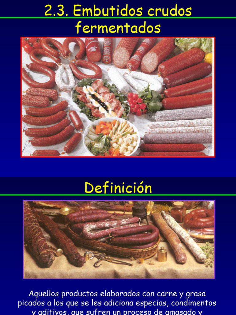 Productos Curados Picados-Fermentados | PDF | Cocina occidental | Alimentos