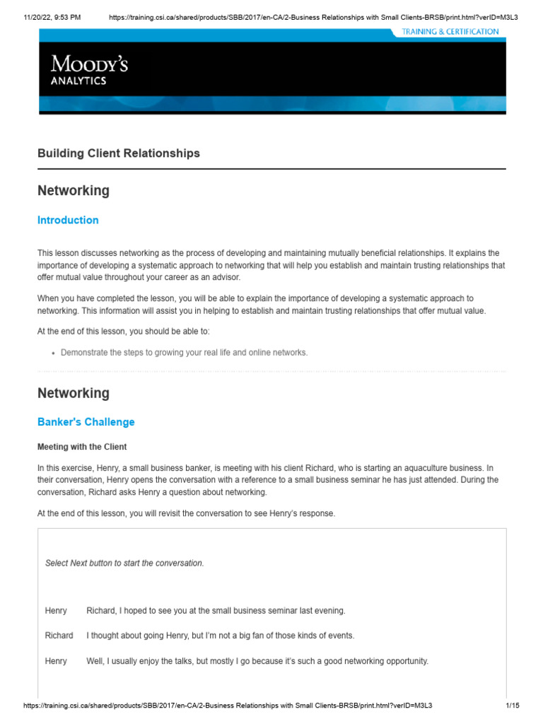 Networking | PDF | Blog | Linked In