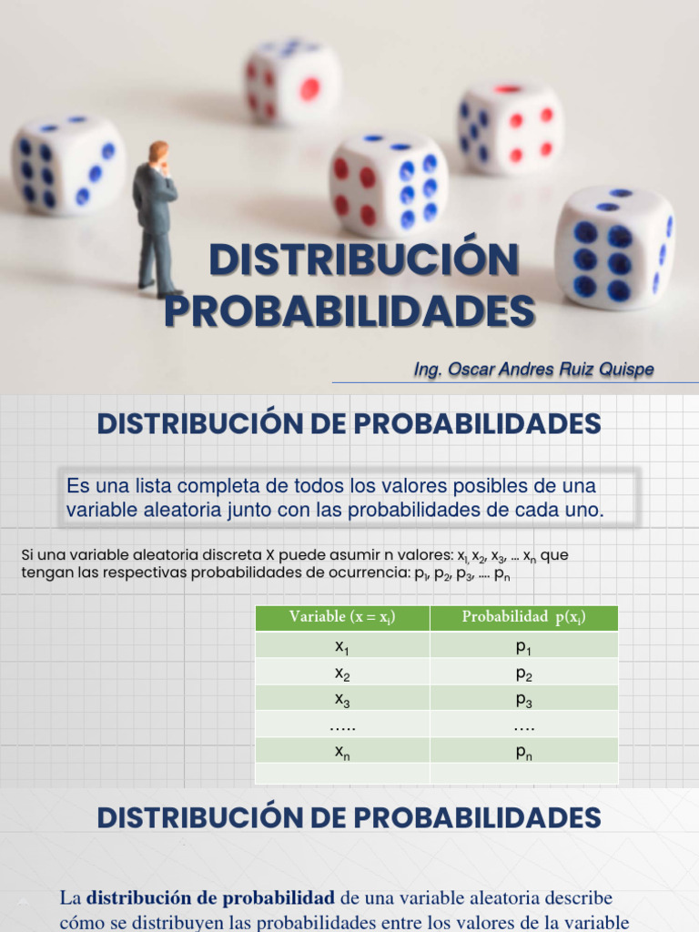ESTADISTICA Tema 2 - Distribucion Probabilidades (Conta) | Descargar gratis PDF | Variable ...
