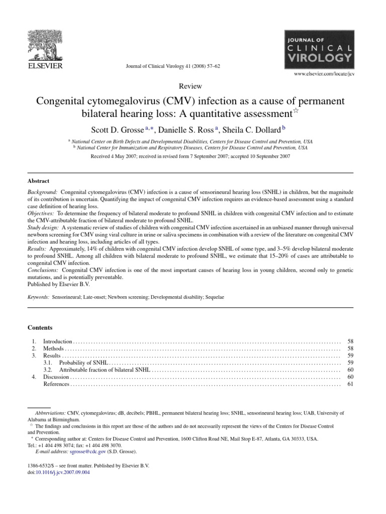 CMV Congénito | PDF