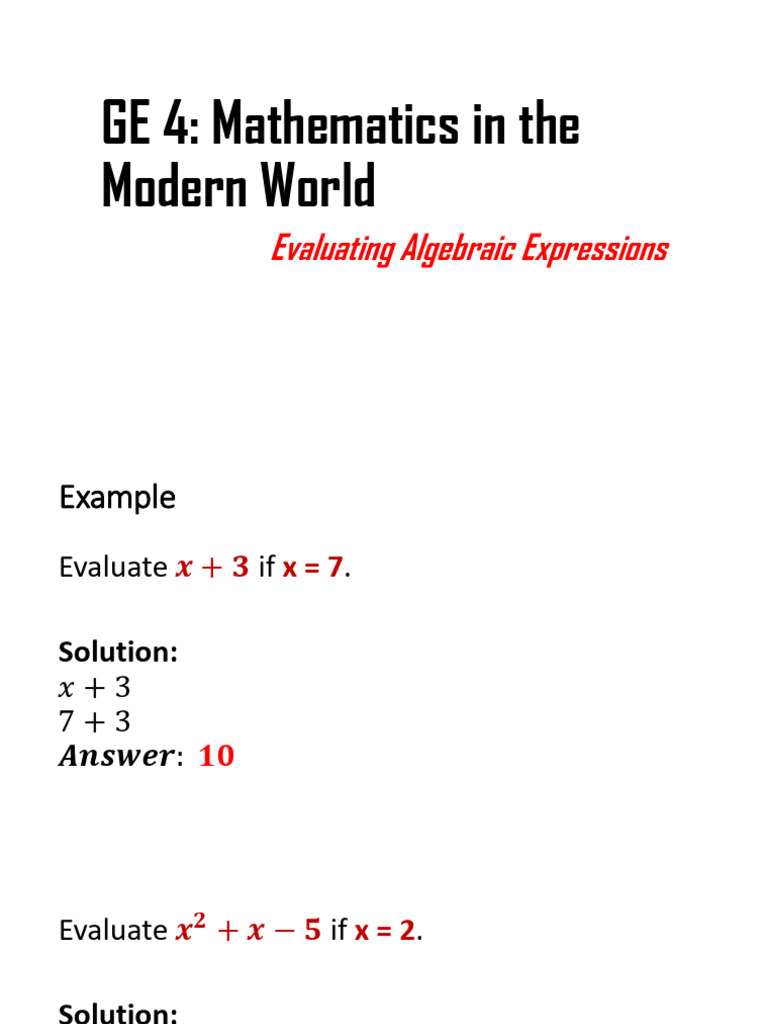 Topic 2.-Topic 2 - Mathematics As A Tool Part 1-01 | PDF | Level Of ...