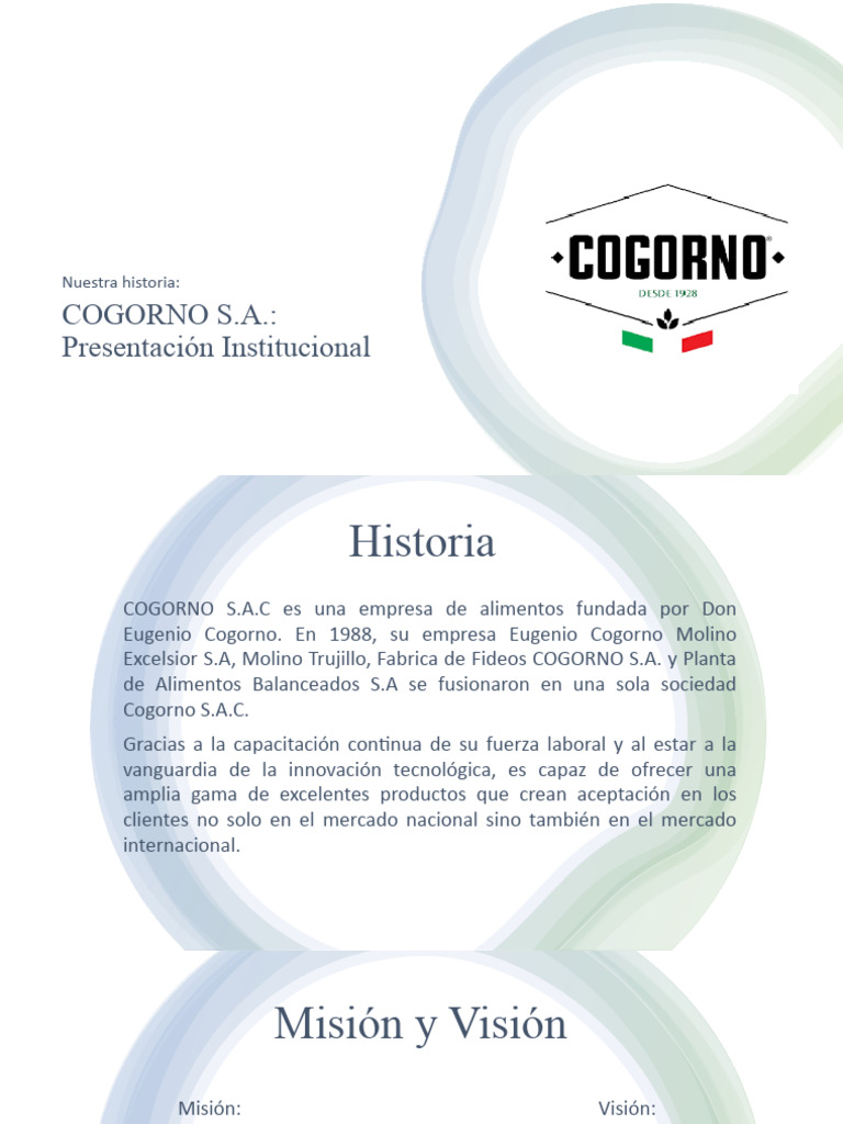 Presentación de COGORNO | PDF