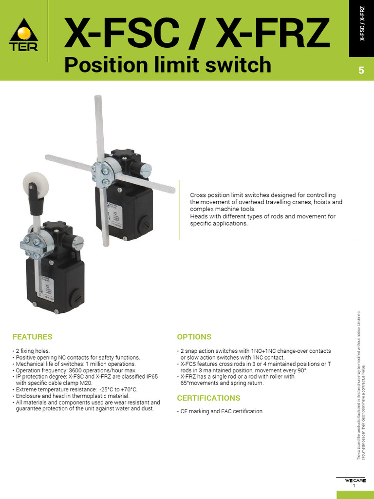 Karta Katalogowa PF33752100 Ter | PDF | Switch | Alternating Current