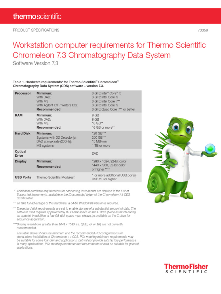TFS Assets - CMD - Specification Sheets - Ps 73359 Chromeleon Computer ...
