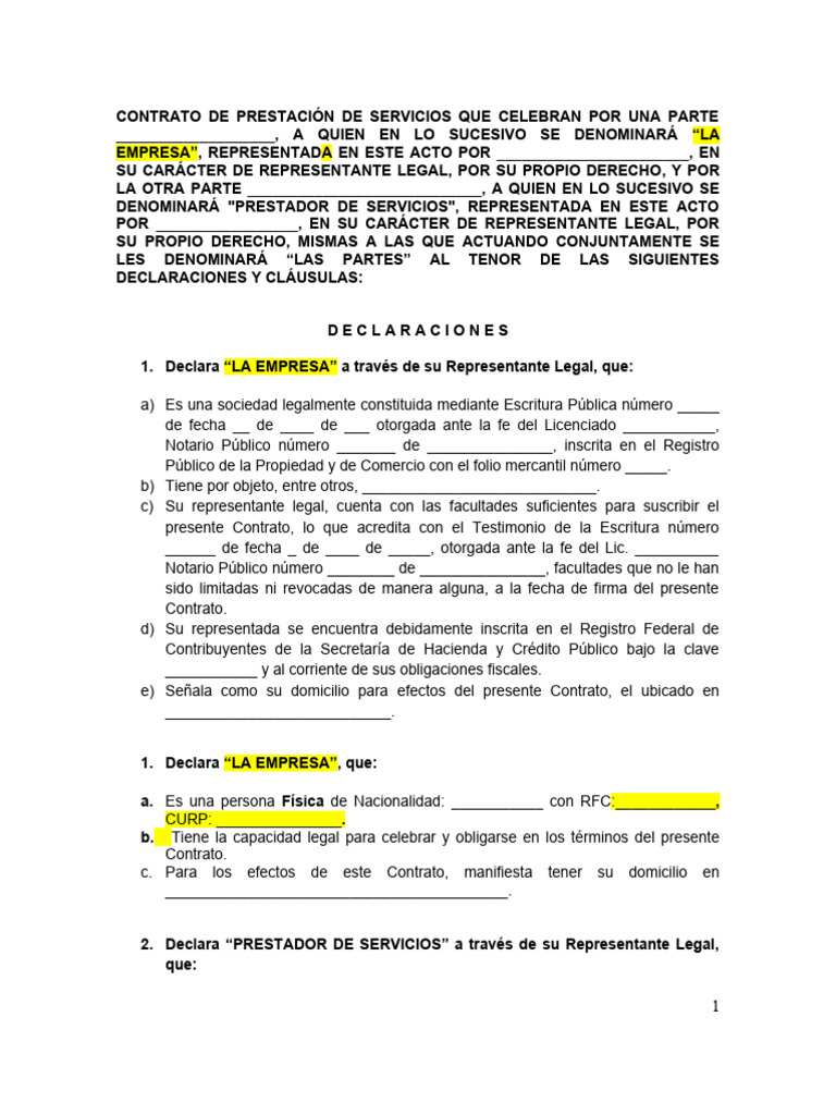 Contrato de Prestación de Servicios Legal | PDF | Derecho