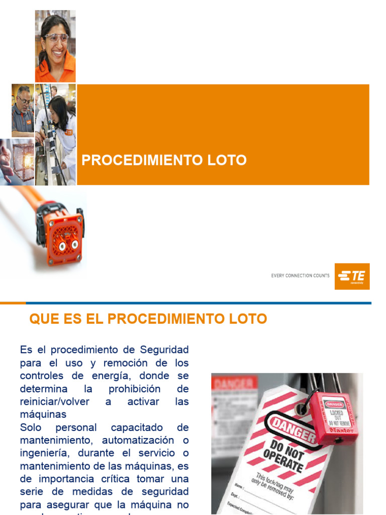 Febrero-Procedimiento LOTO | PDF | Electricidad | Tubo vacío