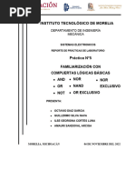 Practica Con Circuito Integrado 74LS04 (Compuerta Not) | PDF ...