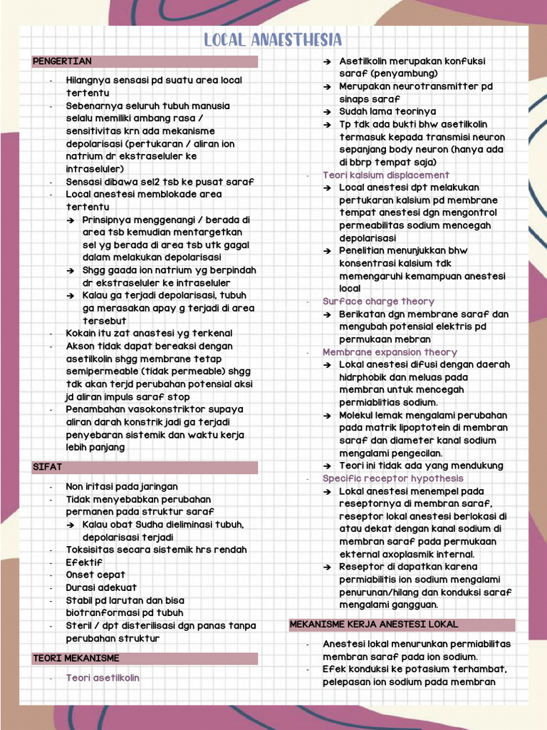 L11 - Local Anaesthesia | PDF
