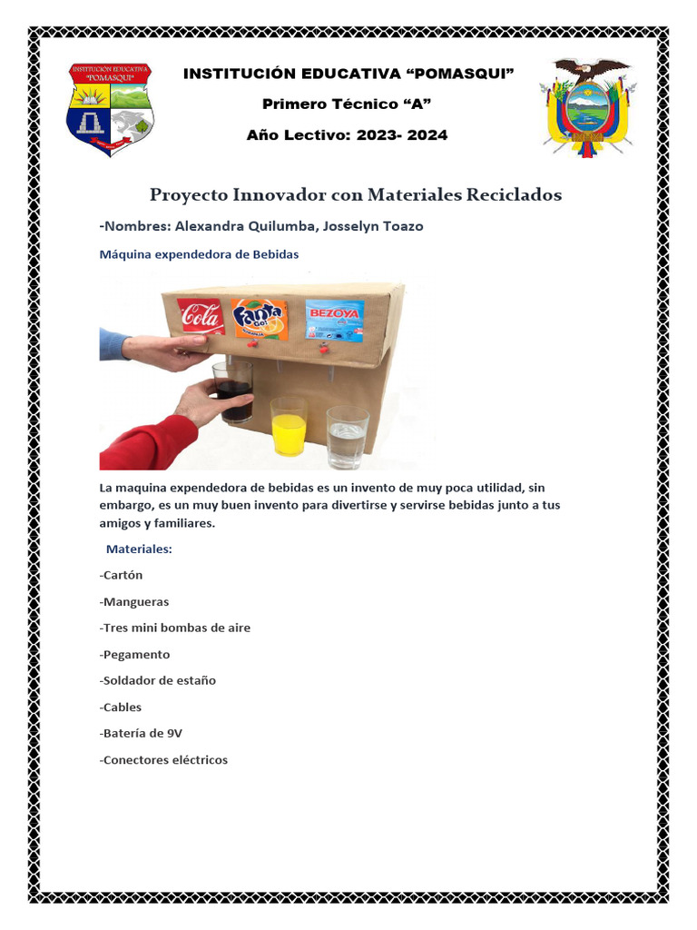 Proyectos Innovadores con Materiales Reciclados | PDF