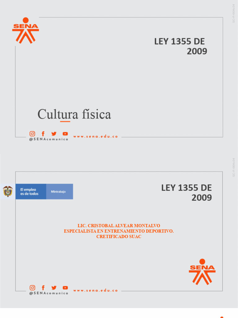 Diapositivas - Ley 1355 | PDF