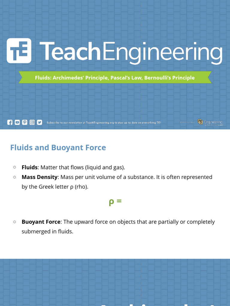 Uoh Fluidmechanics Lesson01 Presentation v3 Am | PDF | Buoyancy | Quantity