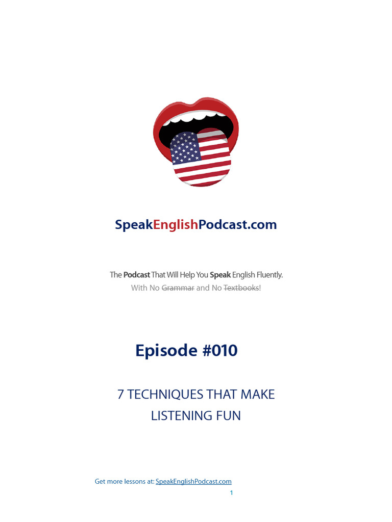 010 7 Techniques To Make Listening Fun | PDF | English Language ...